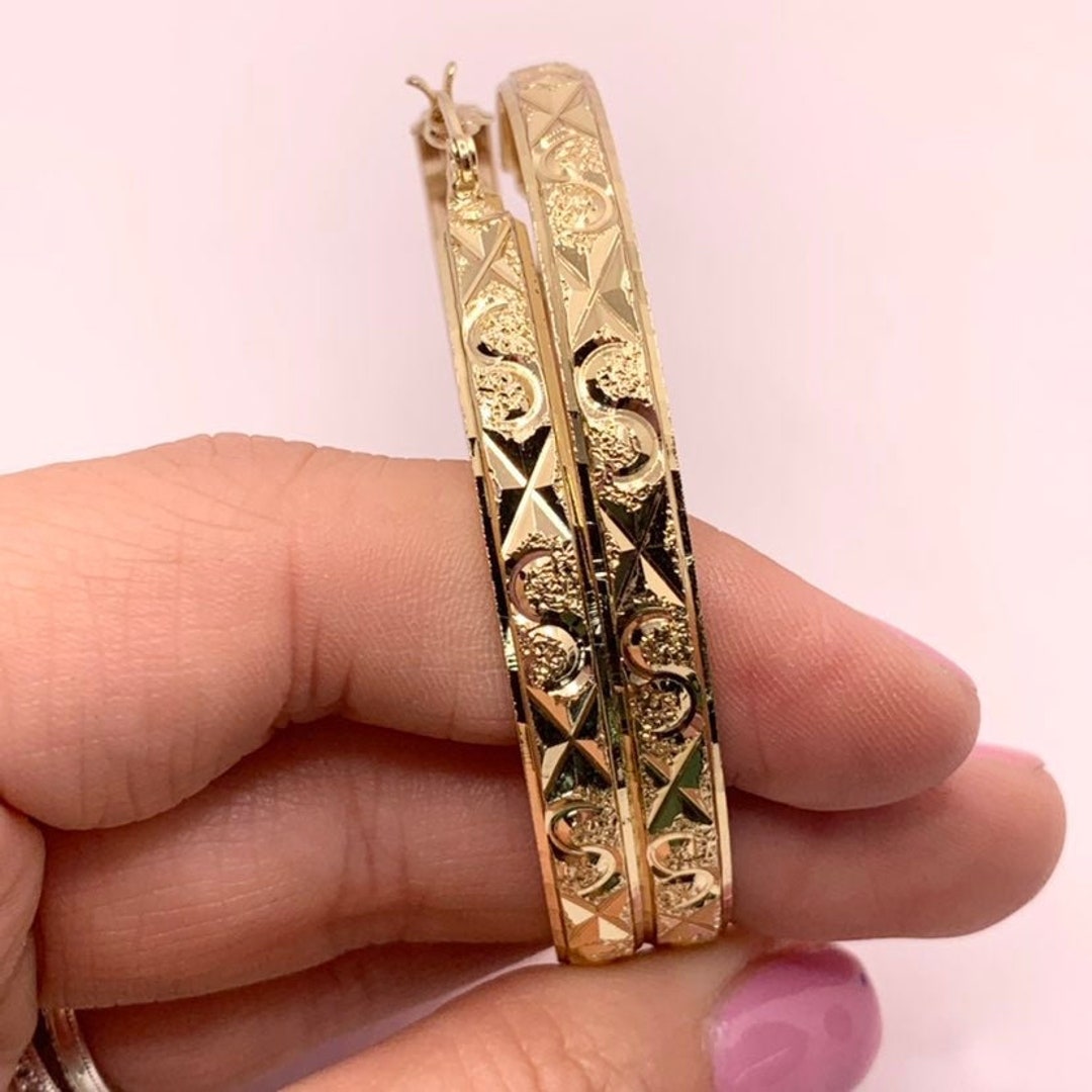 Glamorous Gold-filled Hoops, Gold Jewelry, Xoxo Hoops, Gold Hoops,gold ...