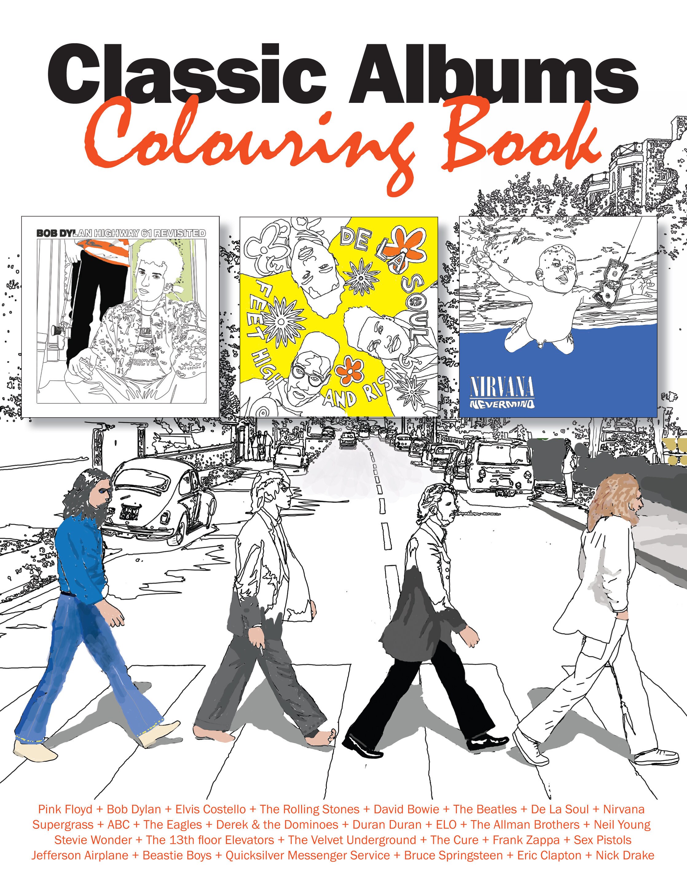 Classic Albums Colouring Book - Etsy UK