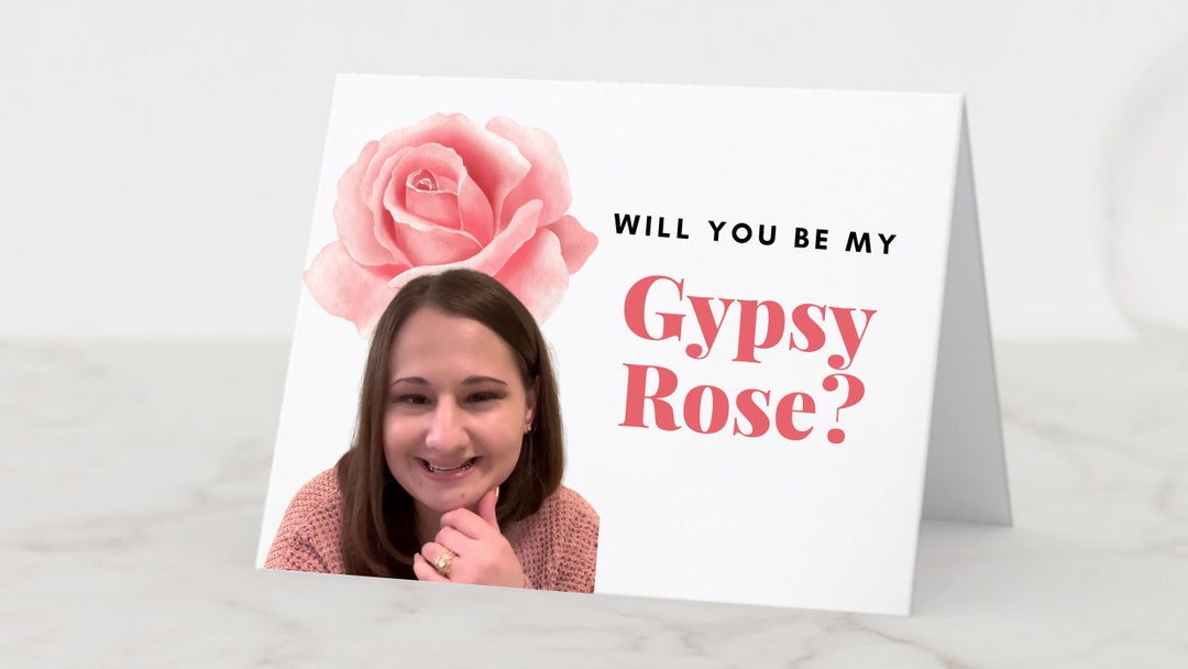 Gypsy Rose Card Gypsy Rose Valentines Card Gypsy Rose Gift Gypsy ...