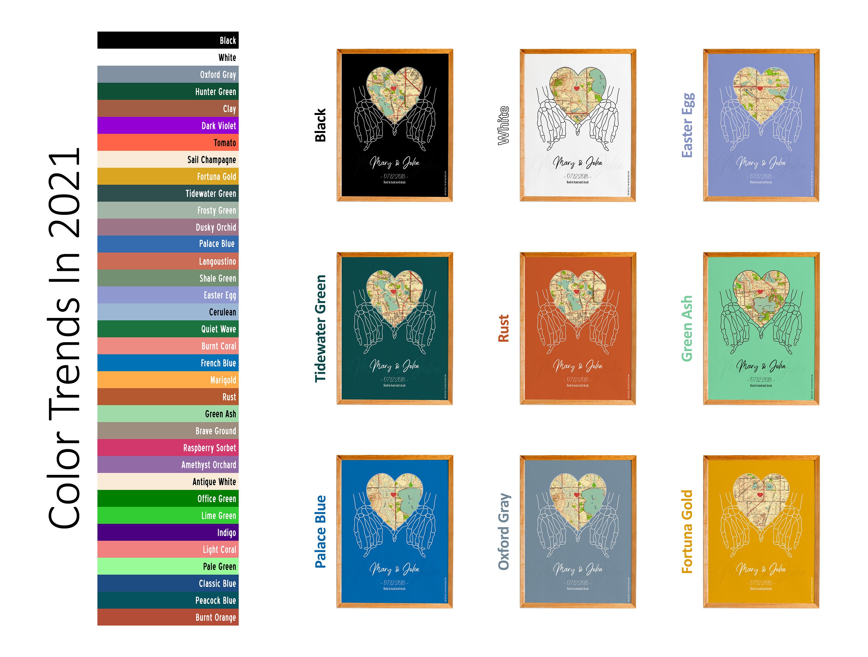 Personalized Valentines Day Gift Love Print Decor Couples - Etsy