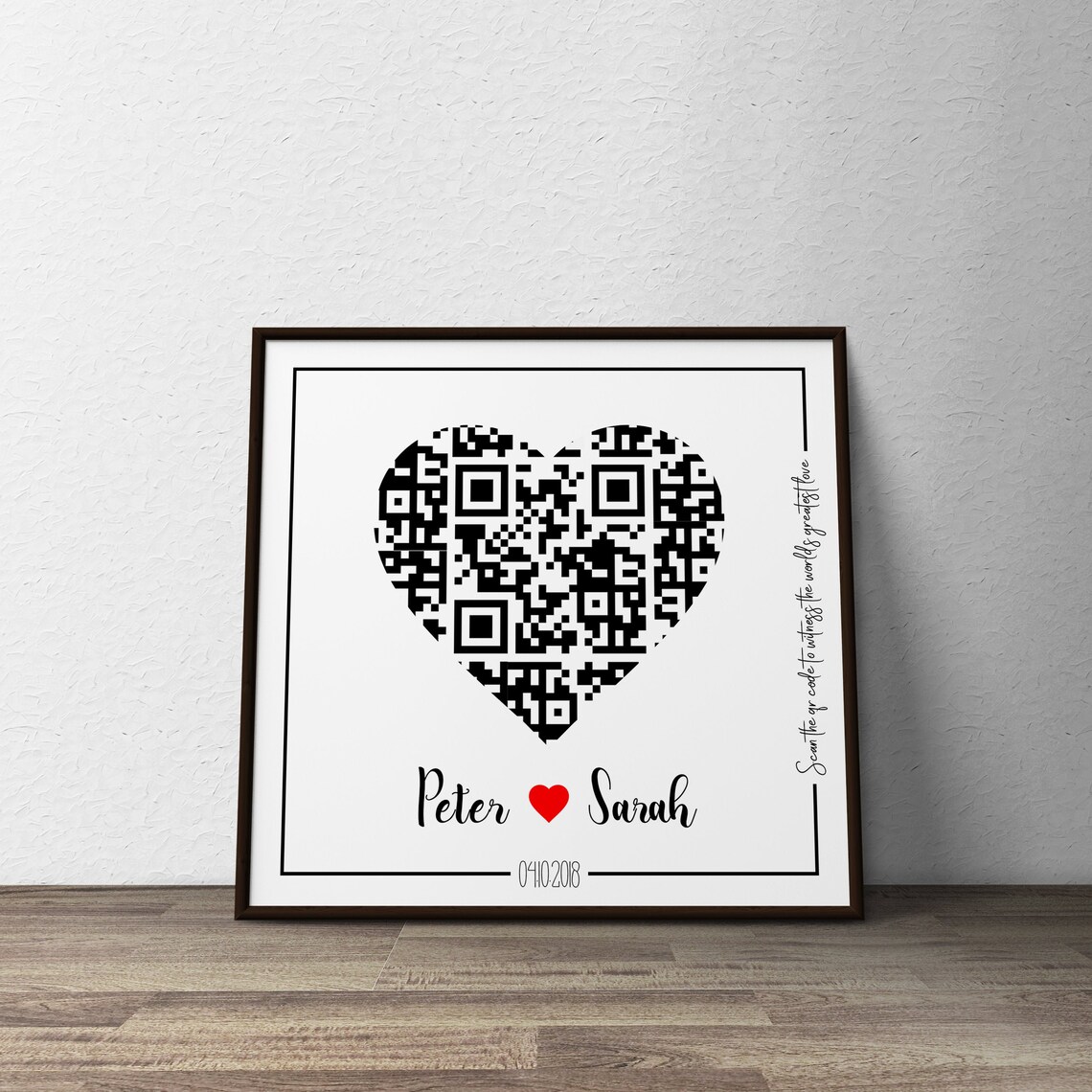Valentines Day Gift for Him/her Custom QR Code Gift Design - Etsy