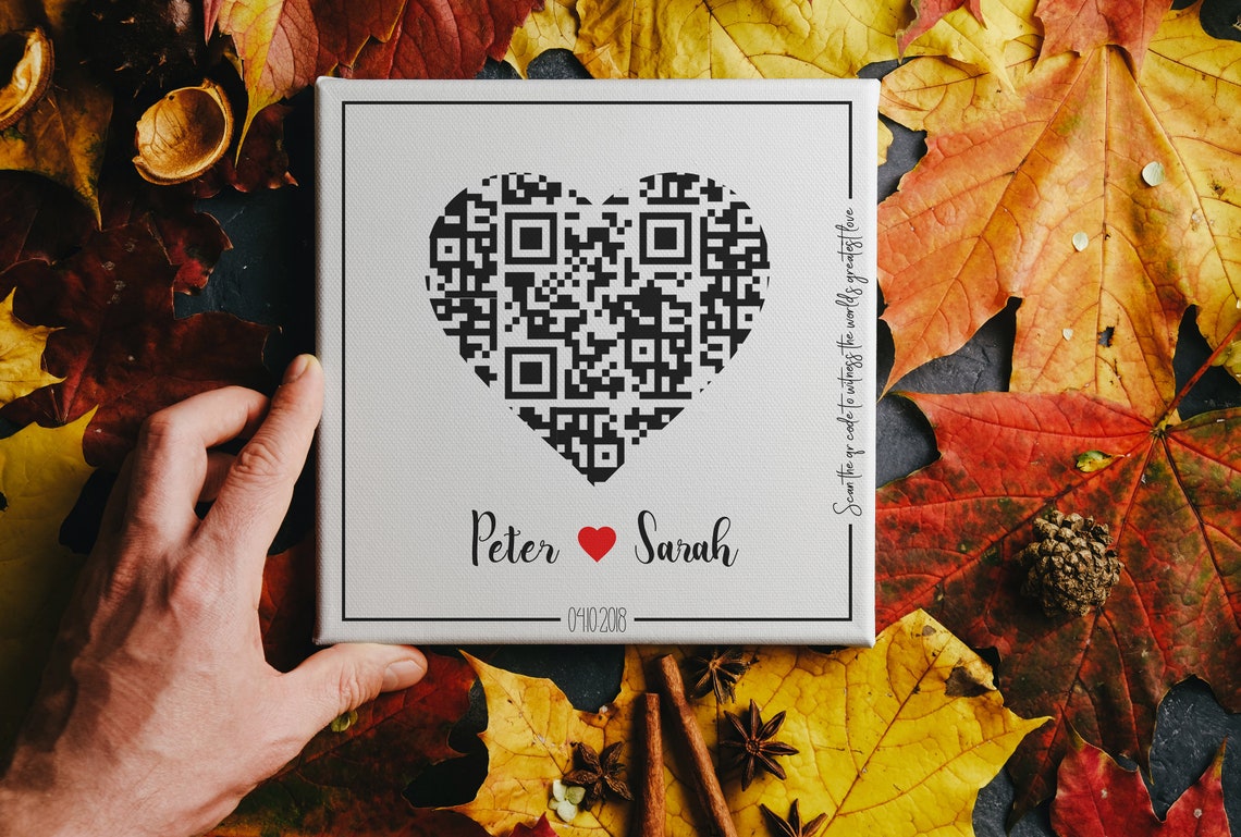 Valentines Day Gift for Him/her Custom QR Code Gift Design - Etsy