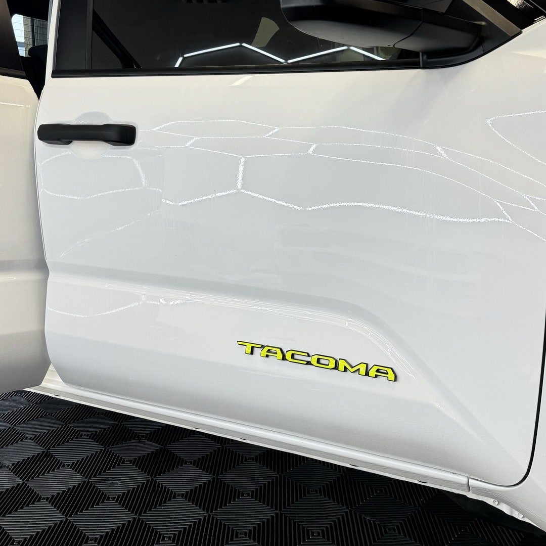 Toyota Tacoma Door Badge Overlays Colored Decals for Exterior Emblem ...