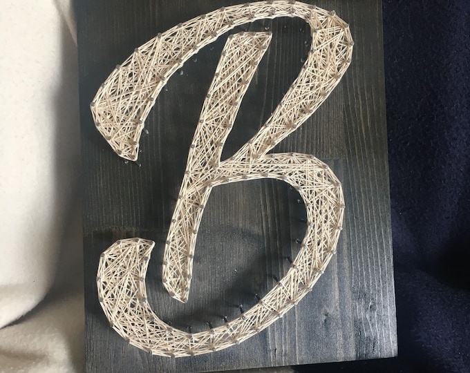 Single Letter DIY String Art Custom Home Decor - Free Shipping - Etsy