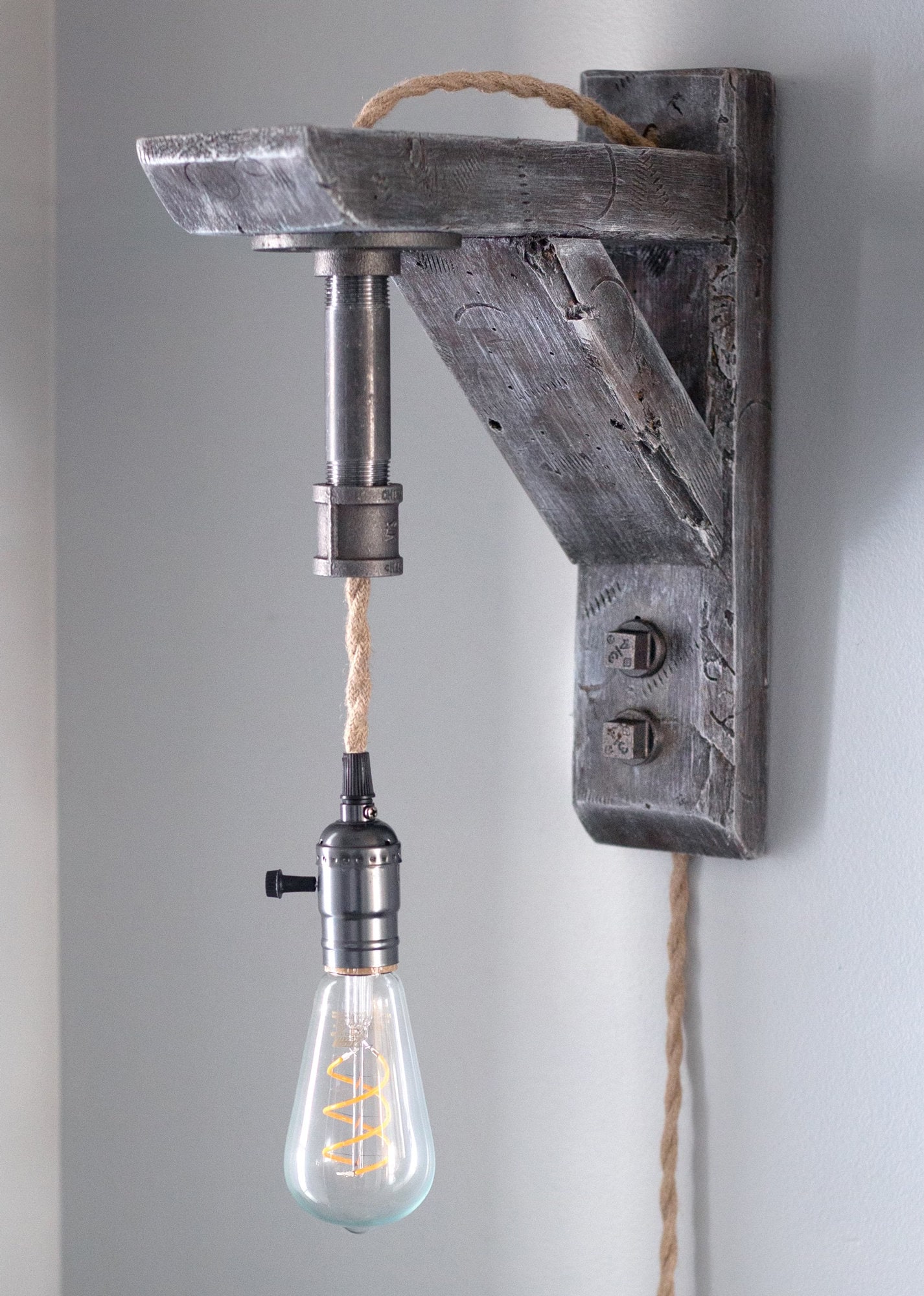 Rustic Farmhouse Wall Sconce Light Wall Light Sconce - Etsy
