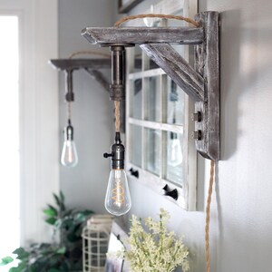 Rustic Farmhouse Wall Sconce Light Wall Light Sconce - Etsy