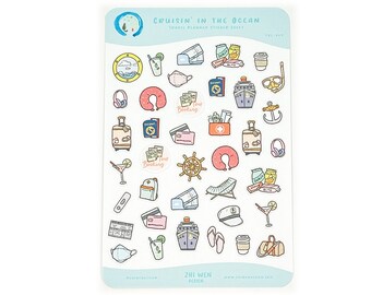 Travel Stickers Luggage Label Sticker Sheet 10 Baggage Tags - Etsy