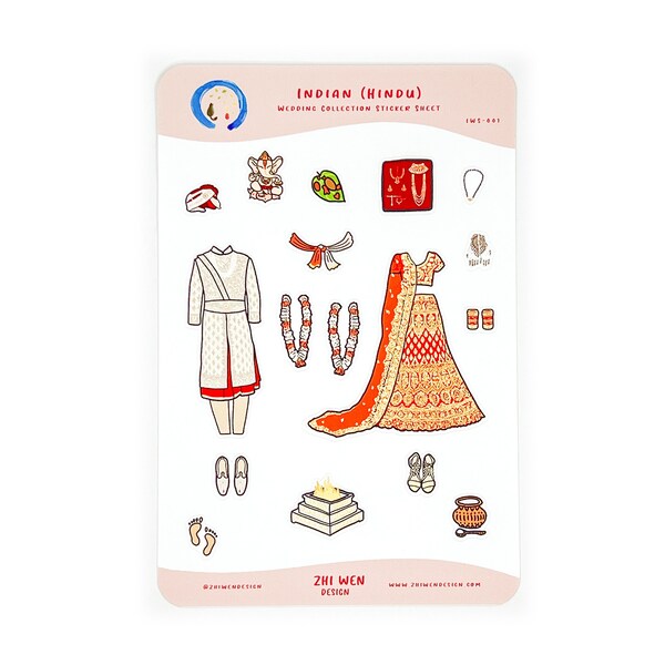 Indian Wedding Sticker - Etsy Canada