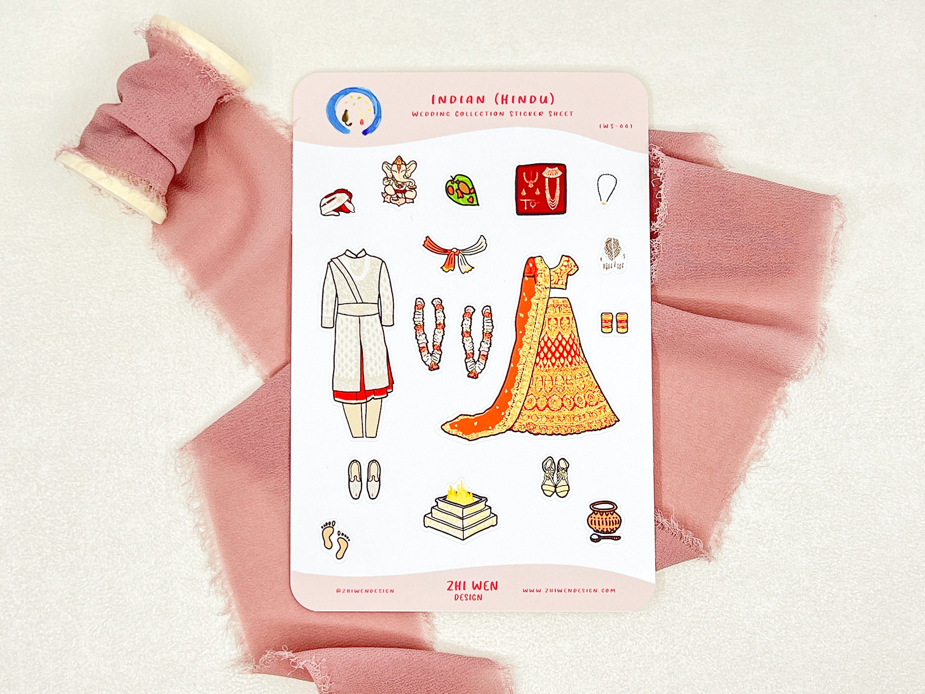 Indian (hindu) Wedding Sticker Sheet - Etsy