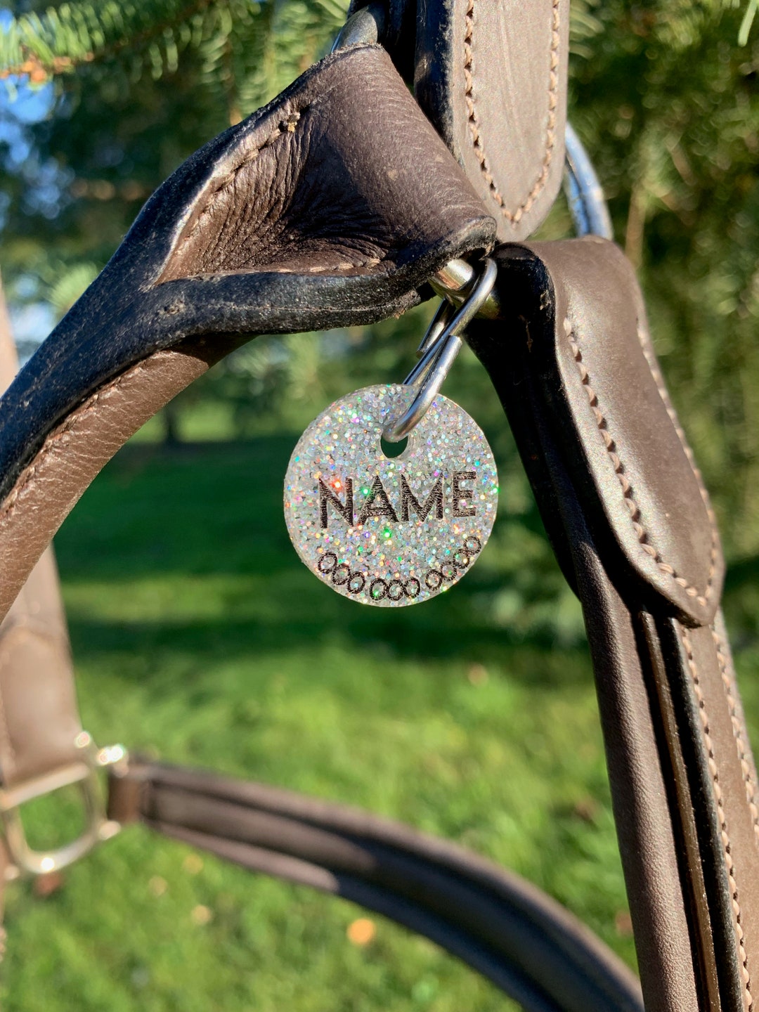 Specialty Horse Bridle Halter Tag Circle - Etsy