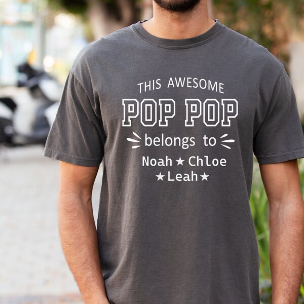 Pop Pop Shirt Personalized - Etsy