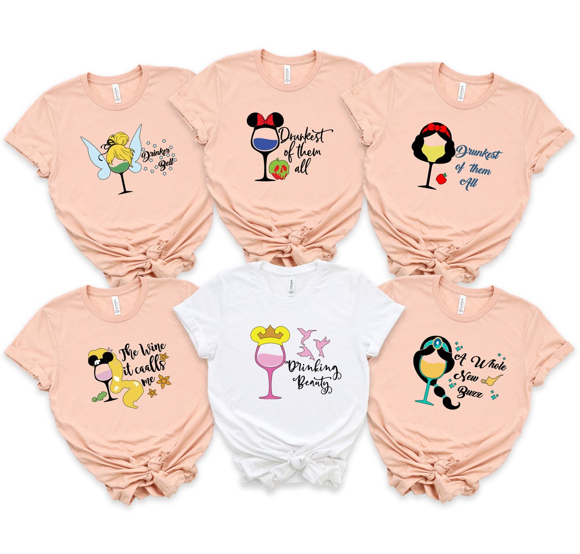 Disney Princess Drinking Shirt Disney Bachelorette Shirts - Etsy