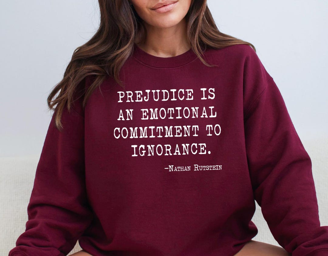 Nathan Rutstein Quote Sweatshirt, Justice Equality Anti-racist - Etsy