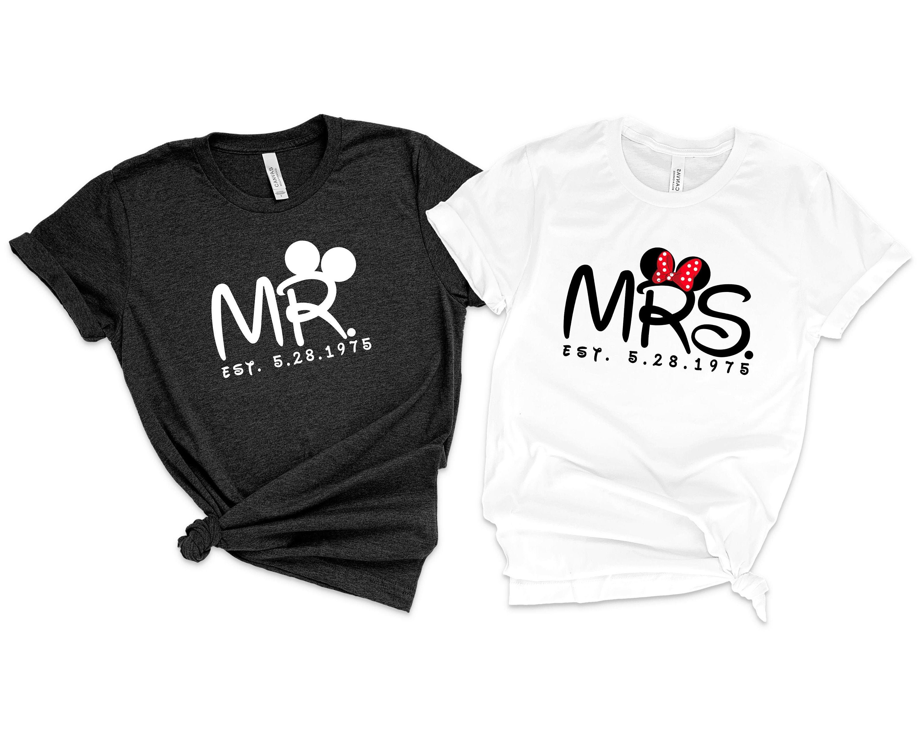 Disney Mr. and Mrs Shirts Mickey and Minnie Disney Shirt - Etsy