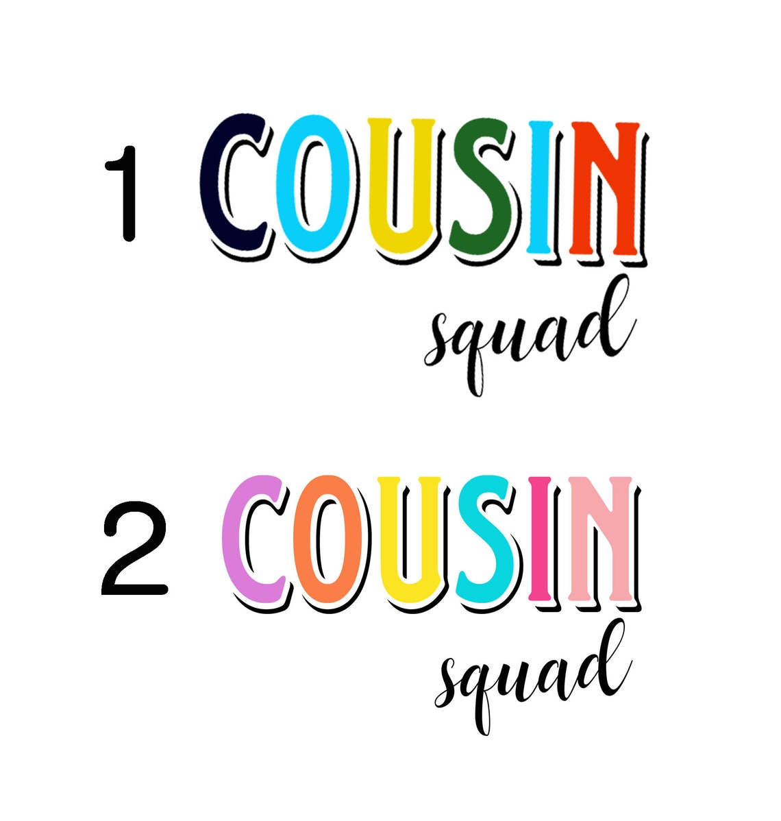 Crazy Cousin Crew Shirt Family Matching Shirt Cousin Squad - Etsy