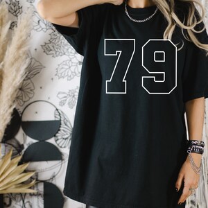 Comfort Colors, Custom Number Shirt, Number Shirt, Your Number Shirt ...