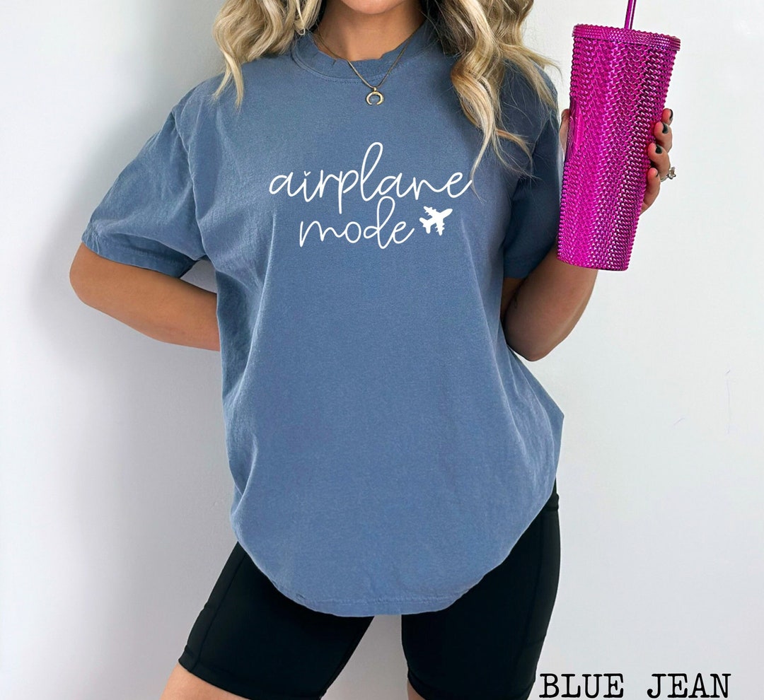 Comfort Colors®, Airplane Mode Shirt, Airplane Shirt, Travel Shirt ...
