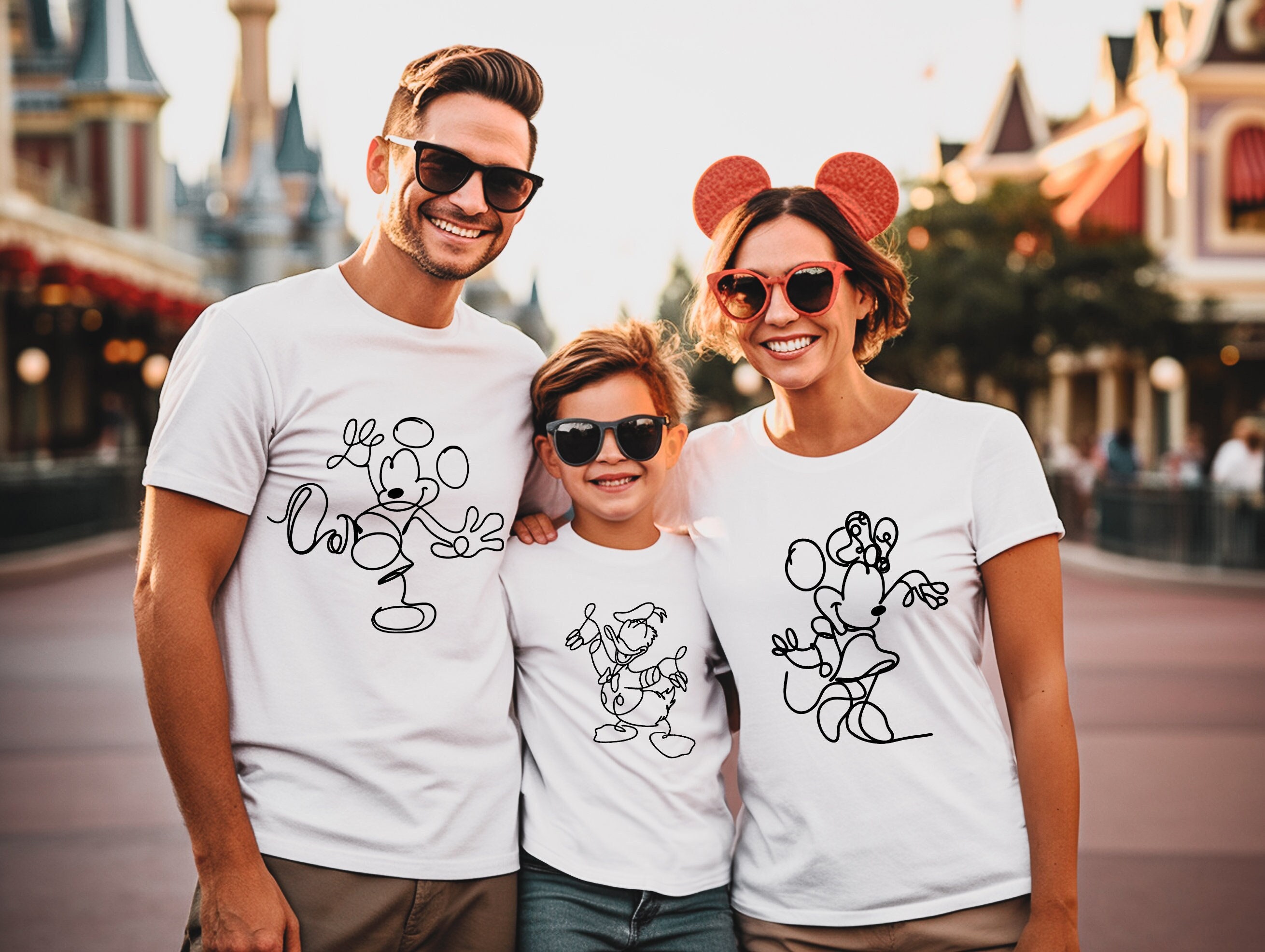 Mickey Mouse Outline Shirt, Disney Vacation Tee - Etsy