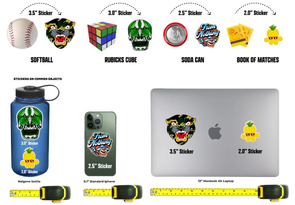 100 3 Custom Vinyl Stickers Labels - Etsy