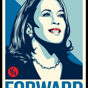 Kamala Harris 2024 Campaign Design Forward Poster - Etsy
