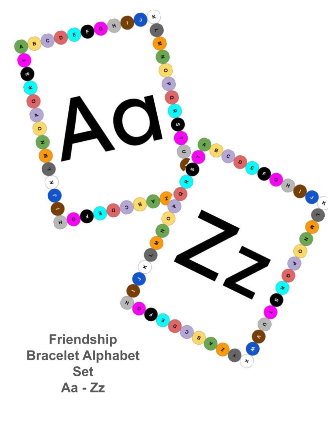 Eras Friendship Bracelet Inspired Printable Alphabet Classroom Decor ...