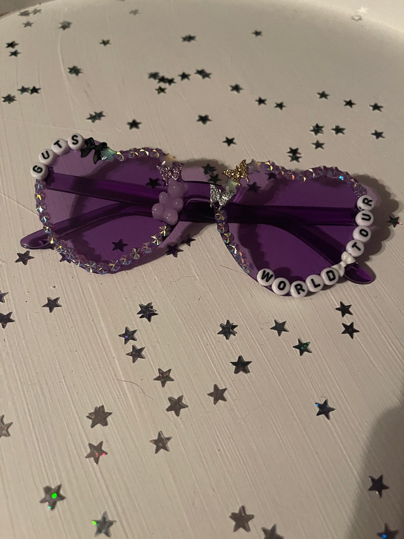 Guts Inspired World Tour Heart Sunglasses/ Tour Accessories/ Sunglasses ...