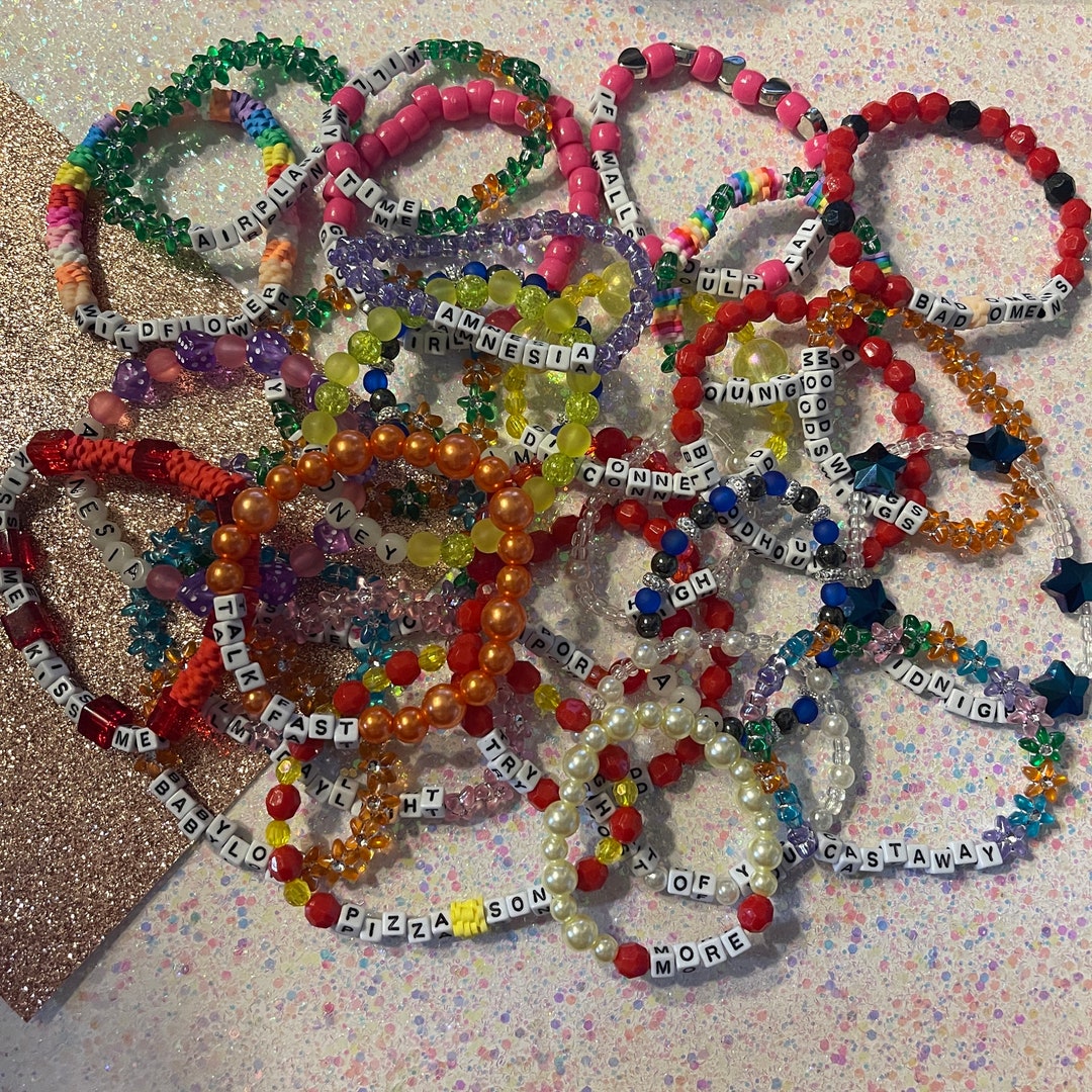 10pk RANDOMIZED 5SOS INSPIRED Beaded Friendship 5 Seconds of Summer ...