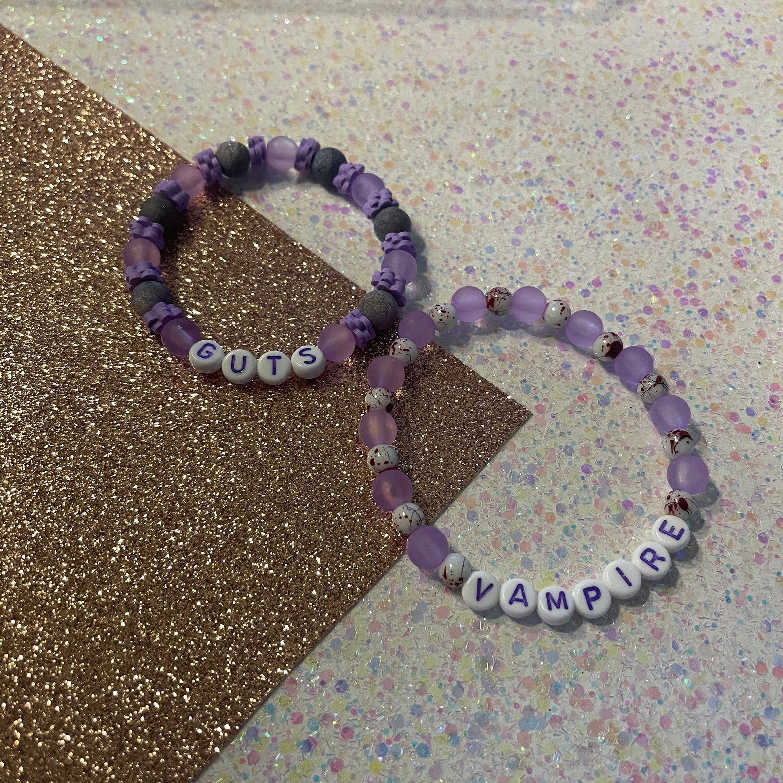 Halloween Vampire Duo Guts Inspired Olivia Friendship Rodrigo Bracelets ...