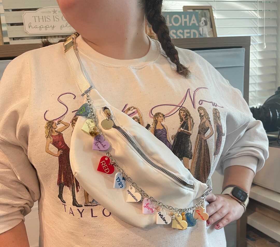 Every Era Heart Fanny Pack Bag Chain white Fanny Pack Included - Etsy