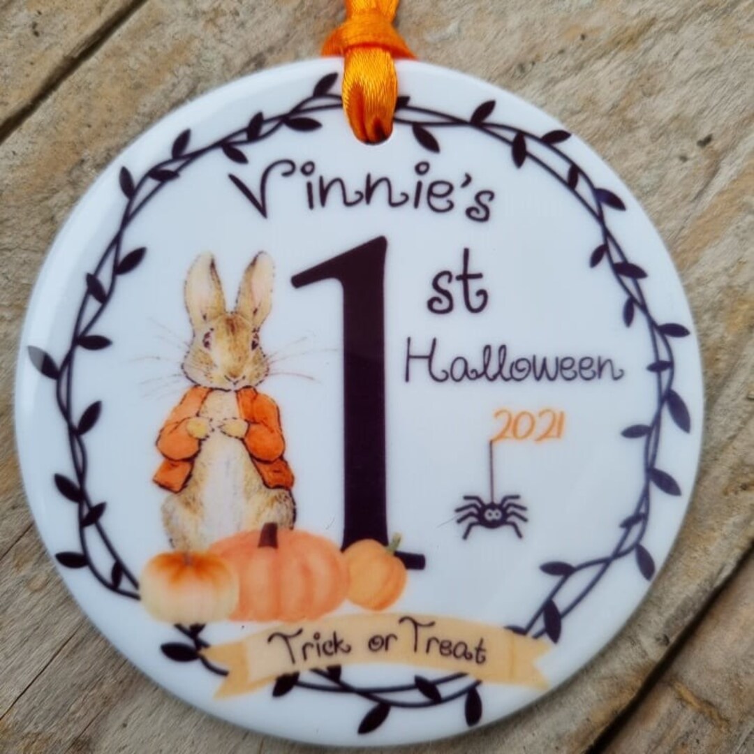 Personalised Halloween Peter Rabbit First Halloween and Children ...
