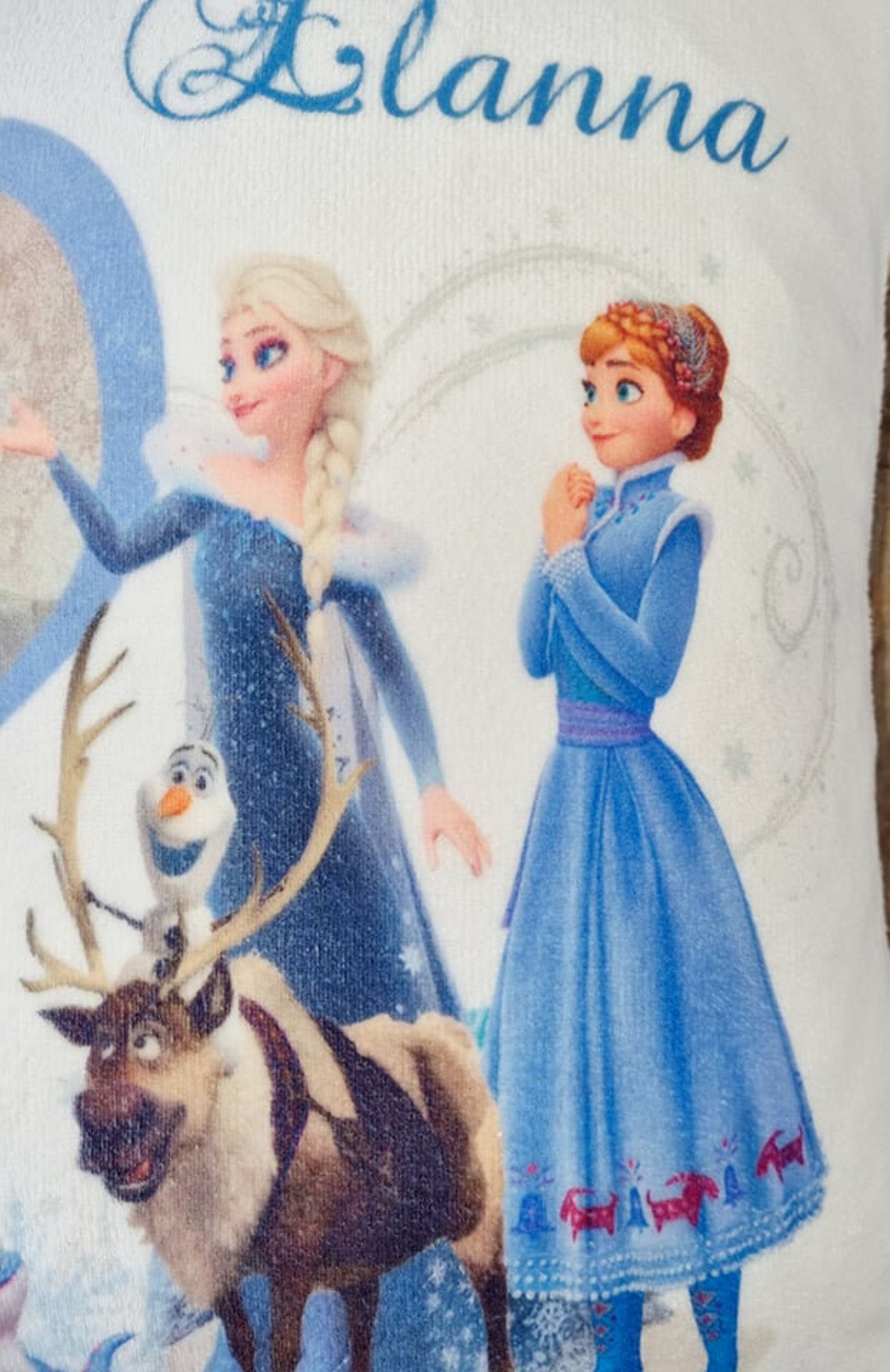 Frozen 2, Elsa & Anna Personalised Cushion/pillow. Frozen Gift ...