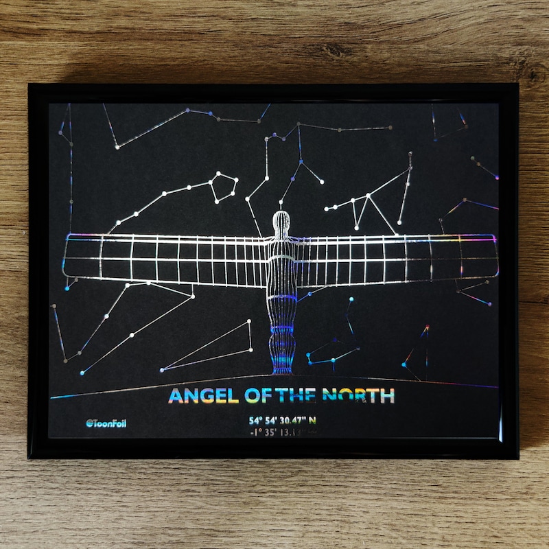 Foil Print Angel - Etsy UK