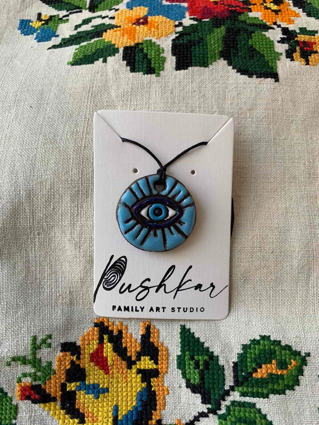 Good Luck Eye Ceramic Pendant Eye of Providence Ukraine Shops Evil Eye ...
