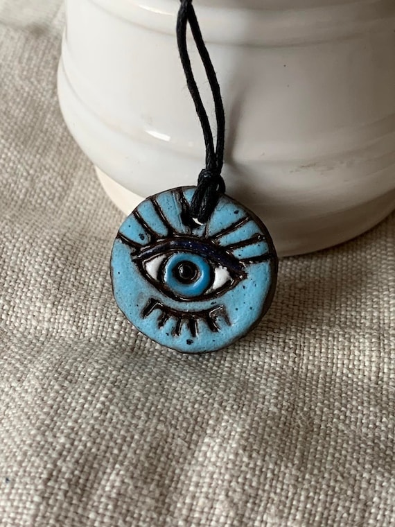 Good Luck Eye Ceramic Pendant Eye of Providence Ukraine Shops - Etsy