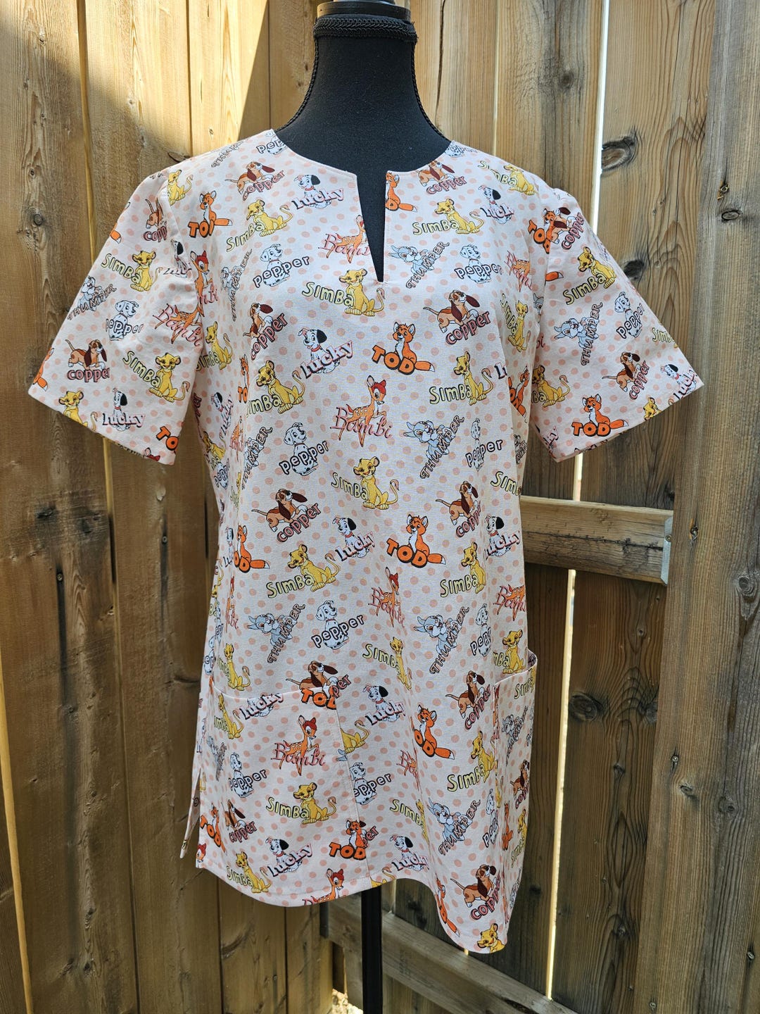 Ladies Male Cartoon Characters Scrub Top - Size Large - Etsy