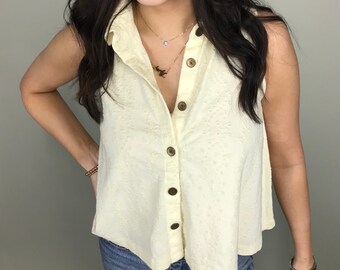Button up Tank - Etsy