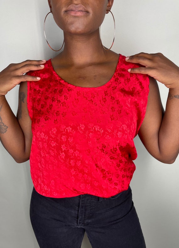 red tank top with - Gem
