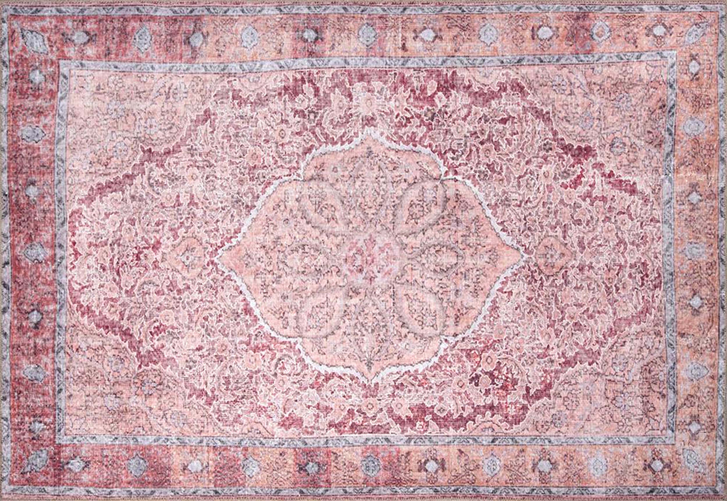 Turkish Rug Faded Pink Shabby Chic Vintage Oriental - Etsy