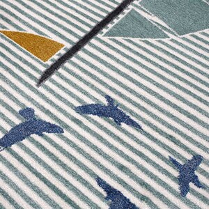 Sailboat Rug Sail Boat Navy Nautical Coastal Sailing Nursery - Etsy