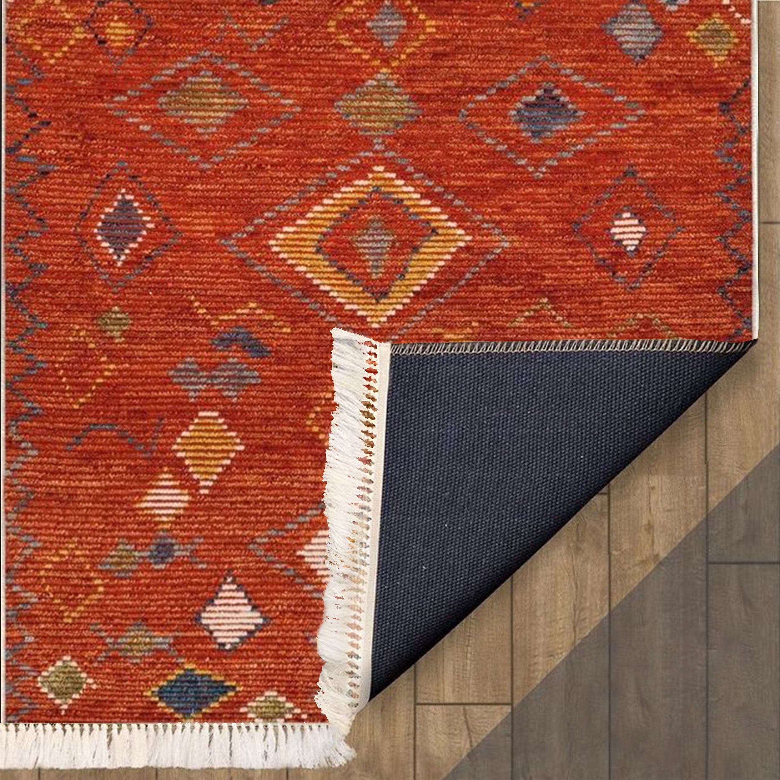 Red Moroccan Design Modern Rug Traditional Vintage Rugs - Etsy