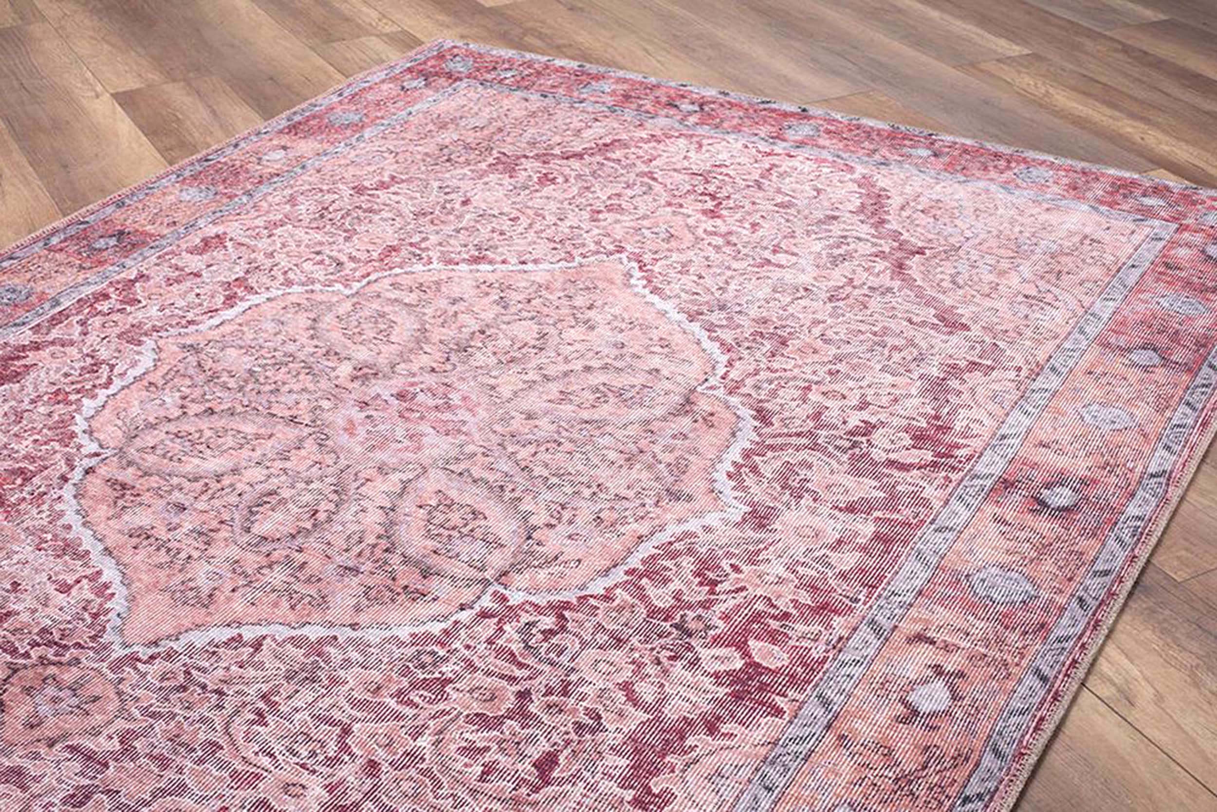 Turkish Rug Faded Pink Shabby Chic Vintage Oriental - Etsy