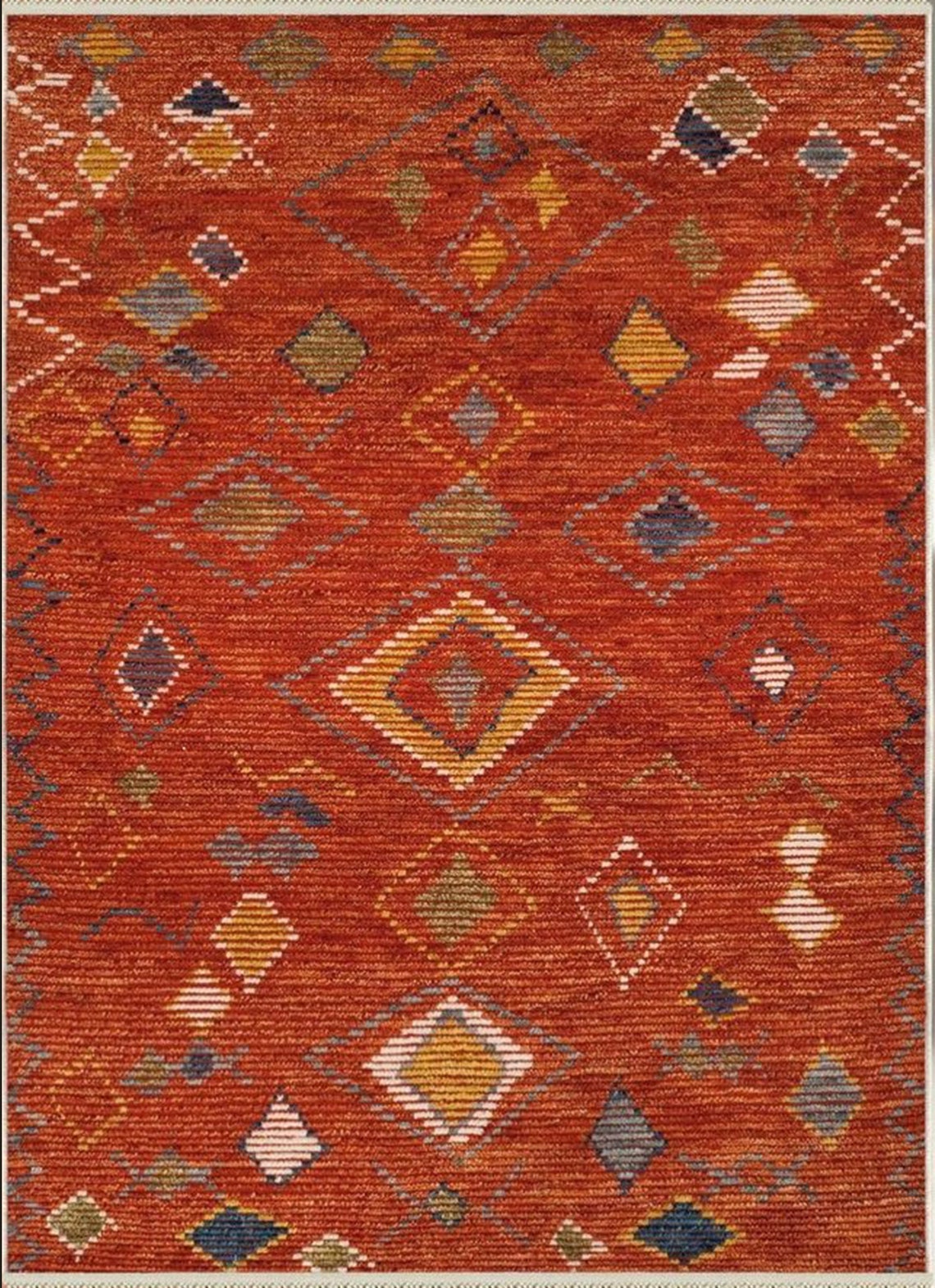 Red Moroccan Design Modern Rug Traditional Vintage Rugs - Etsy