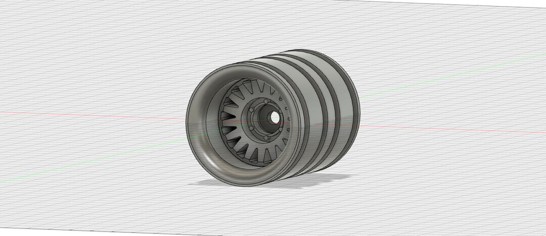 SCX24 Method Style Dually Rim - STL Instant Download 3d Printing Axial ...