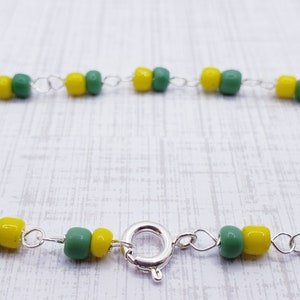 Orula Beads - Yellow & Green - Gold or Silver Tone - Etsy