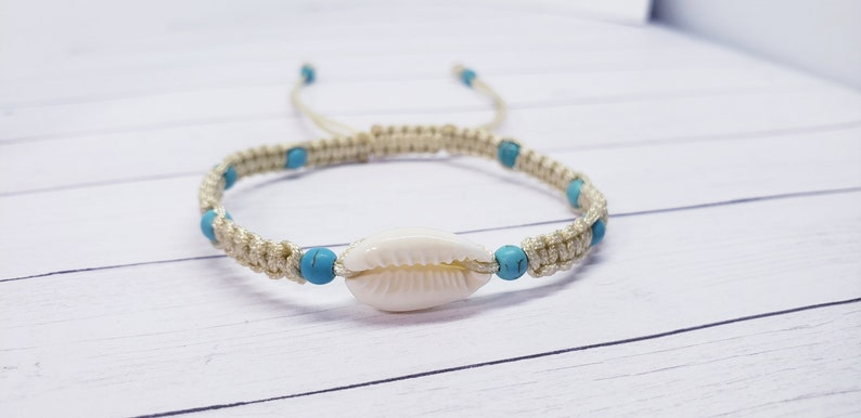 Sea Shell Beach Vacation Theme Woven Knotted Friendship - Etsy