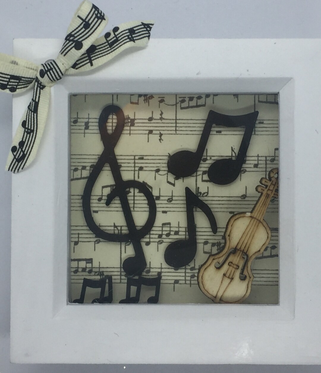 Music Themed Small Shadow Box - Etsy