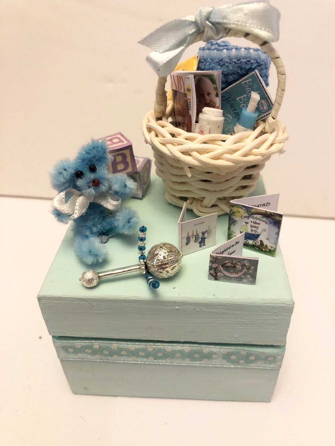 Baby Boy Miniature Keepsake Box - Etsy