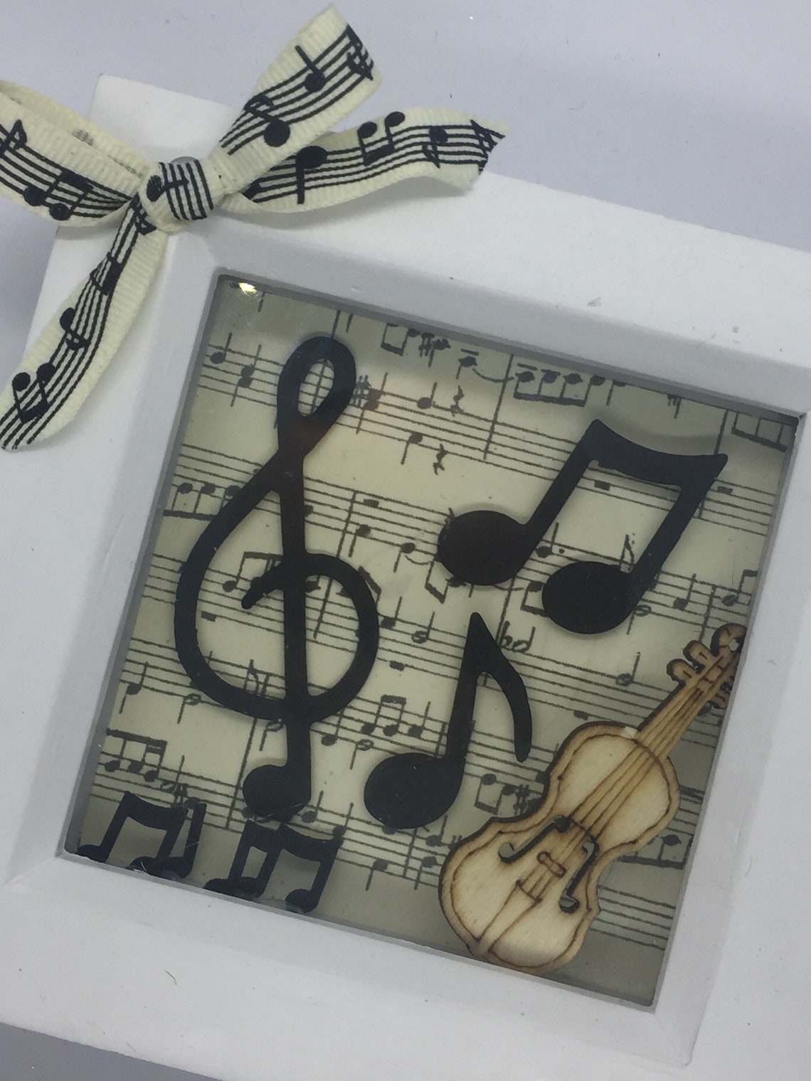 Music Themed Small Shadow Box - Etsy