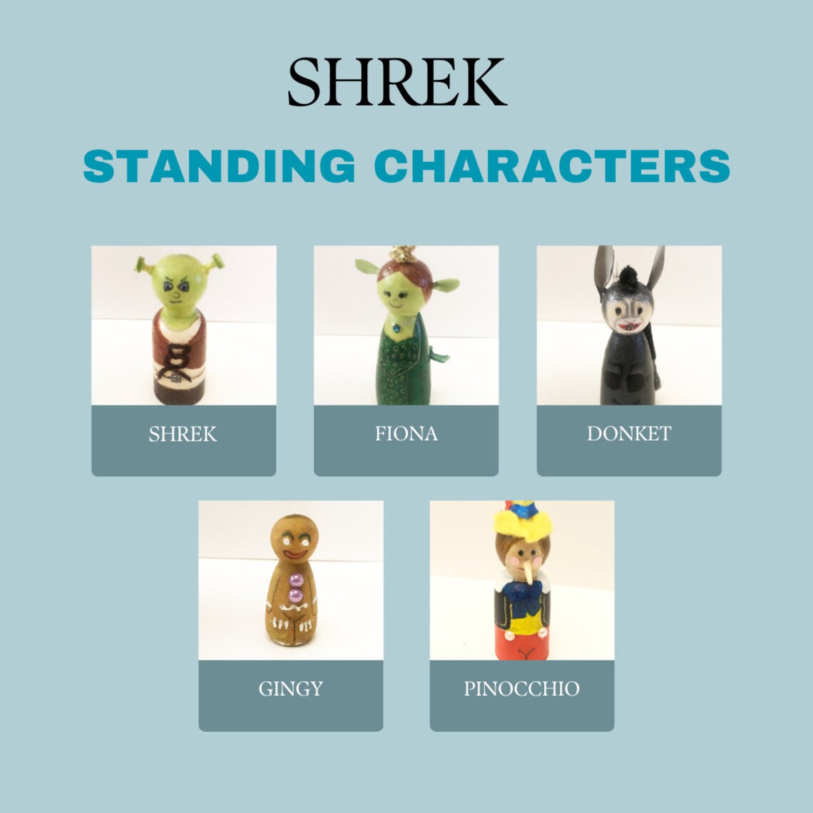 Shrek the Musical: All Characters Hanging Decorations - Etsy