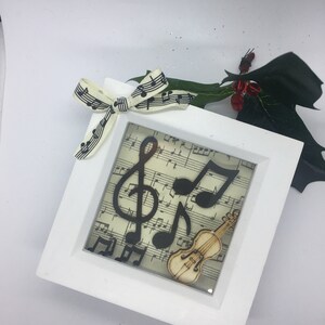 Music Themed Small Shadow Box - Etsy